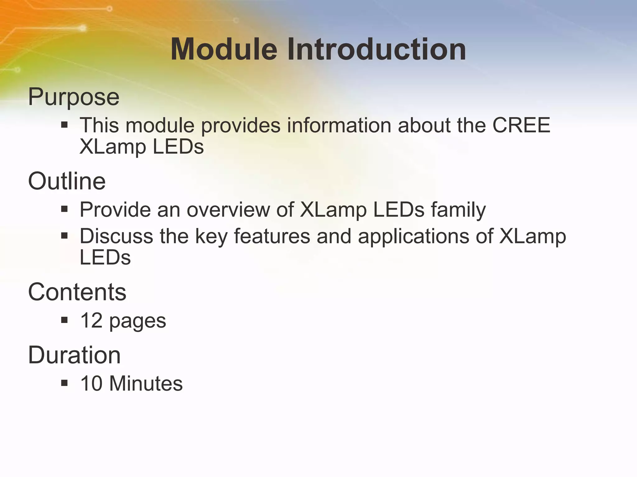 Xlamp Lighting-Class LEDs | PPT
