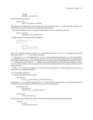 C reference manual | PDF