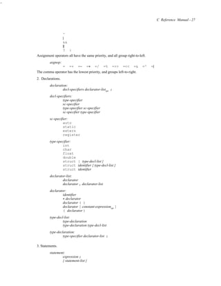 C reference manual | PDF