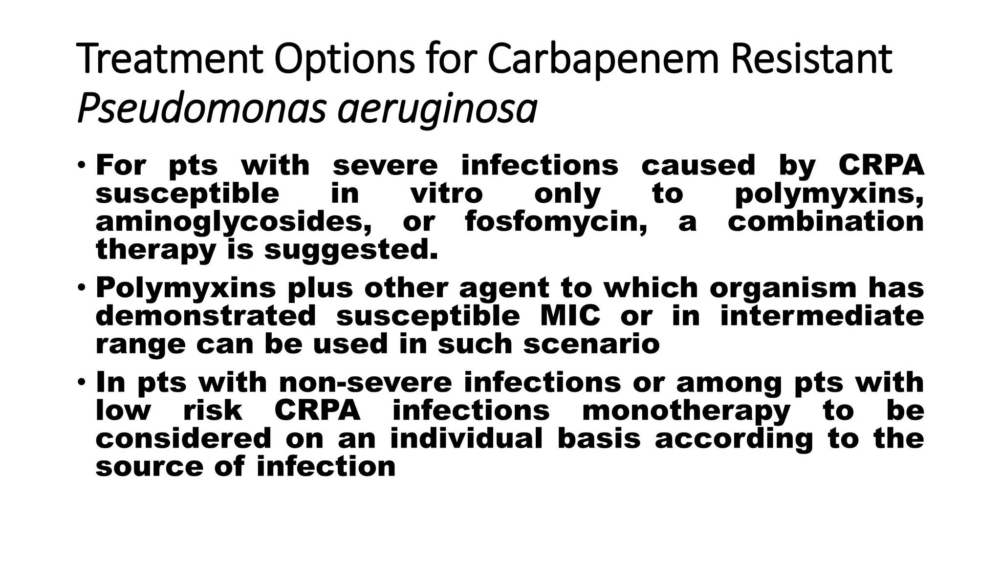 Carbapenem resistance entrobacteriaceae - ISCCM | PPTX