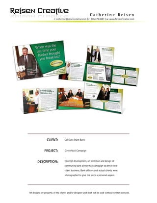 Catherine Reisen - Portfolio Samples | PDF | Business Banking & Finance ...