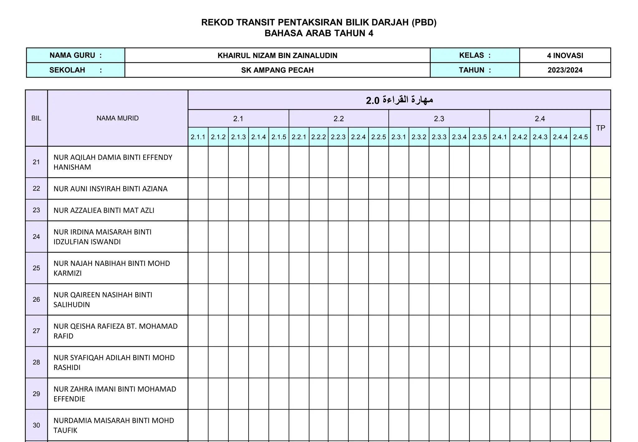 CREKOD TRANSIT PBD BAHASA ARAB TAHUN 4.pptx