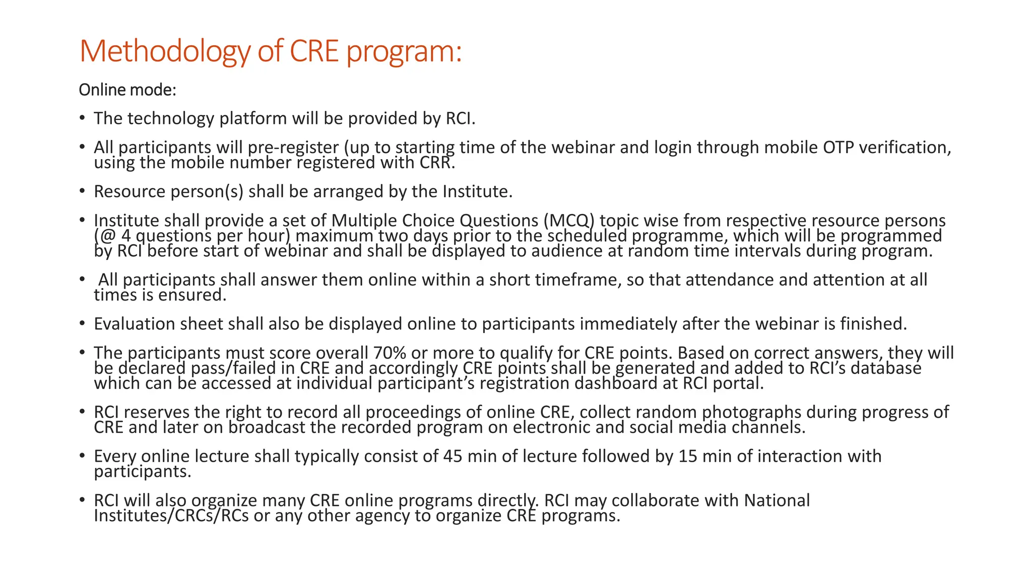 CRE Norms and Guidelines.pptx