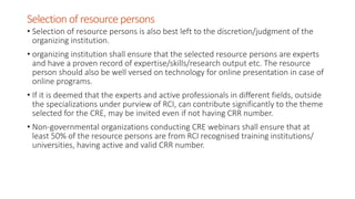 CRE Norms and Guidelines.pptx