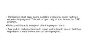 CRE Norms and Guidelines.pptx