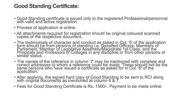 CRE Norms and Guidelines.pptx | Resume Writing and Advice | Job Search