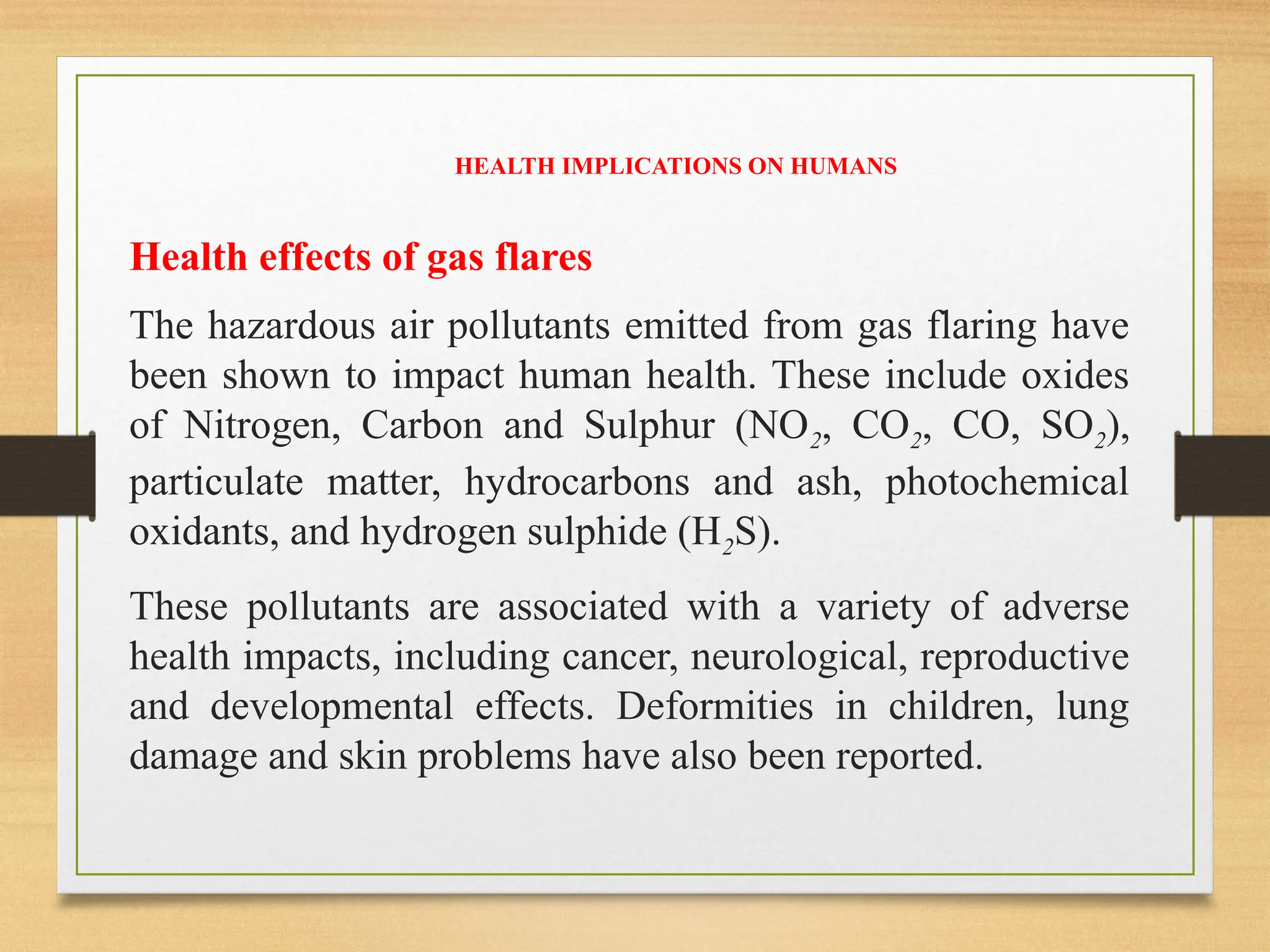 CR Environmental impact of gas flaring.pptx