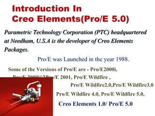 Creo ?Pro E 5.0 | PPT