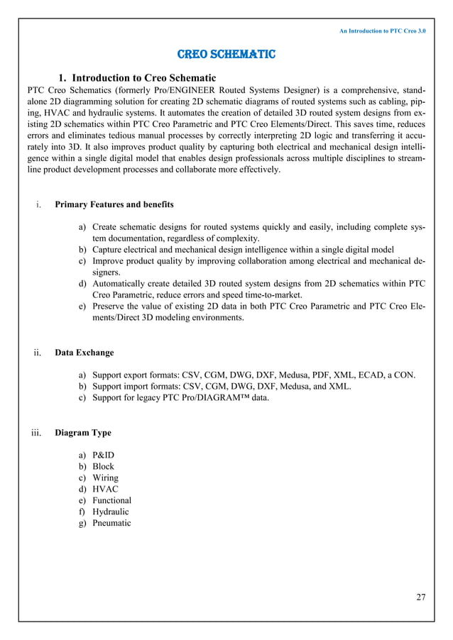 An Introduction to Creo 3.0 | PDF | Computer Software and Applications ...