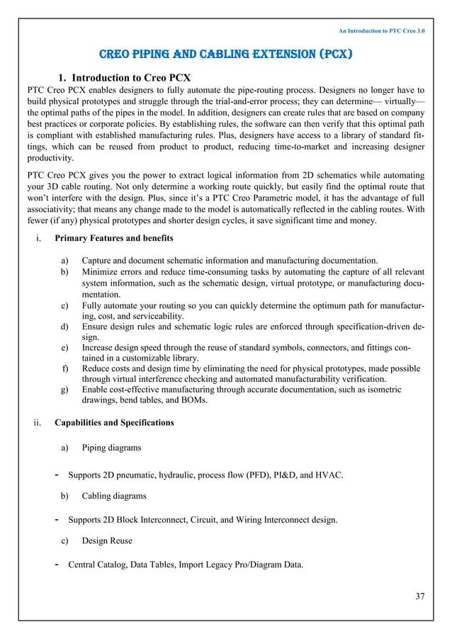 An Introduction to Creo 3.0 | PDF | Computer Software and Applications ...