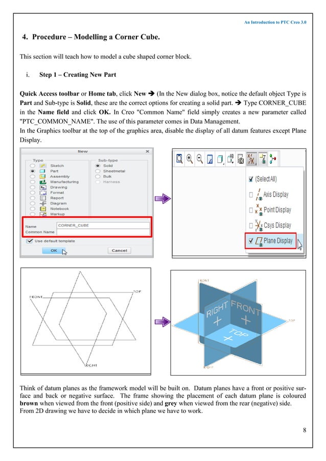 An Introduction to Creo 3.0 | PDF | Computer Software and Applications ...