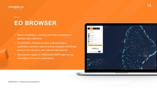 CREODIAS: Cloud for Eath Obseration Data Processing | PPT