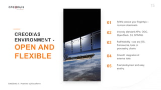 CREODIAS: Cloud for Eath Obseration Data Processing | PPT