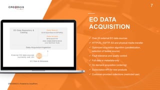 CREODIAS: Cloud for Eath Obseration Data Processing | PPT