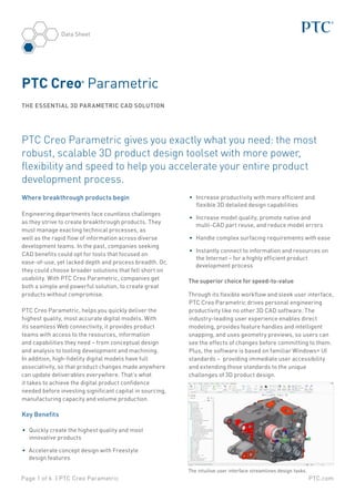 Creo Parametric - Comprehensive 3D CAD Software for Advanced Product ...