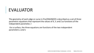 Creo tookit geometric traversal and evaluator | PDF