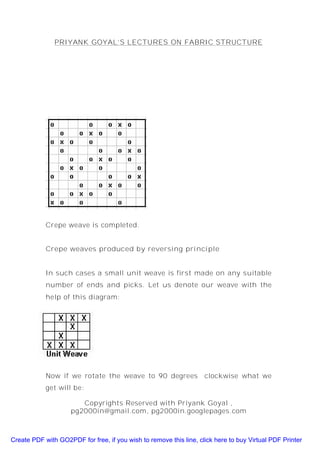 Crepeand corkscrewweaves | PDF