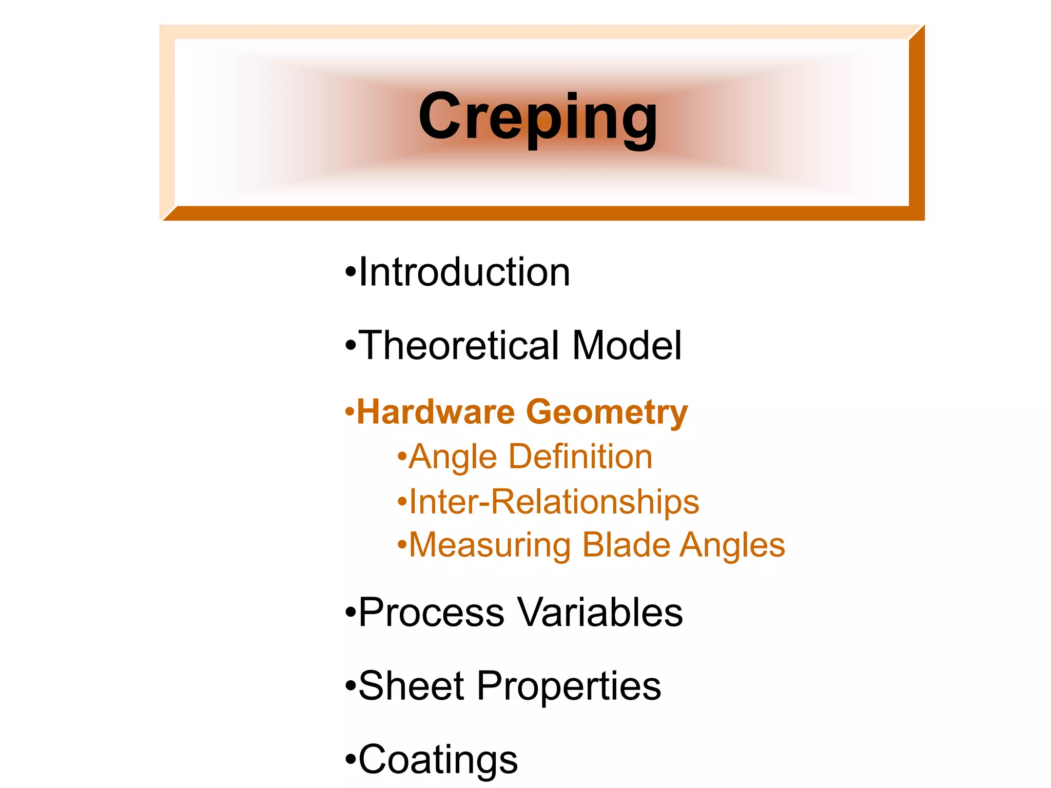 Creping. Tissue machine creping | PDF