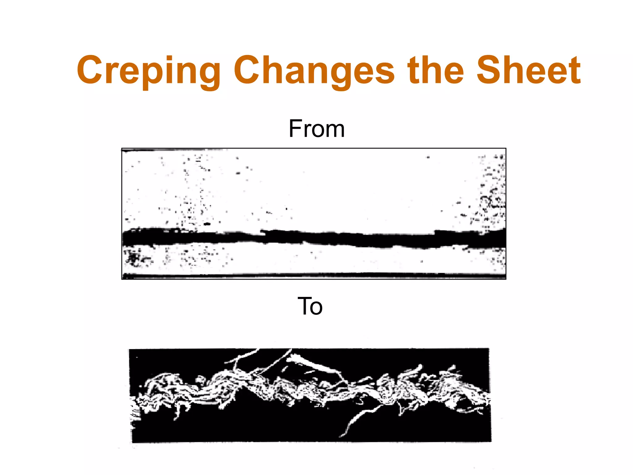 Creping. Tissue machine creping | PDF