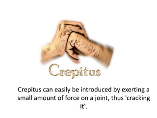Crepitus | PPT