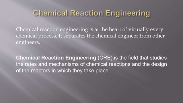 Cre ppt | PPTX | Chemistry | Science