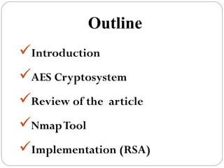 AES Cryptosystem | PPT