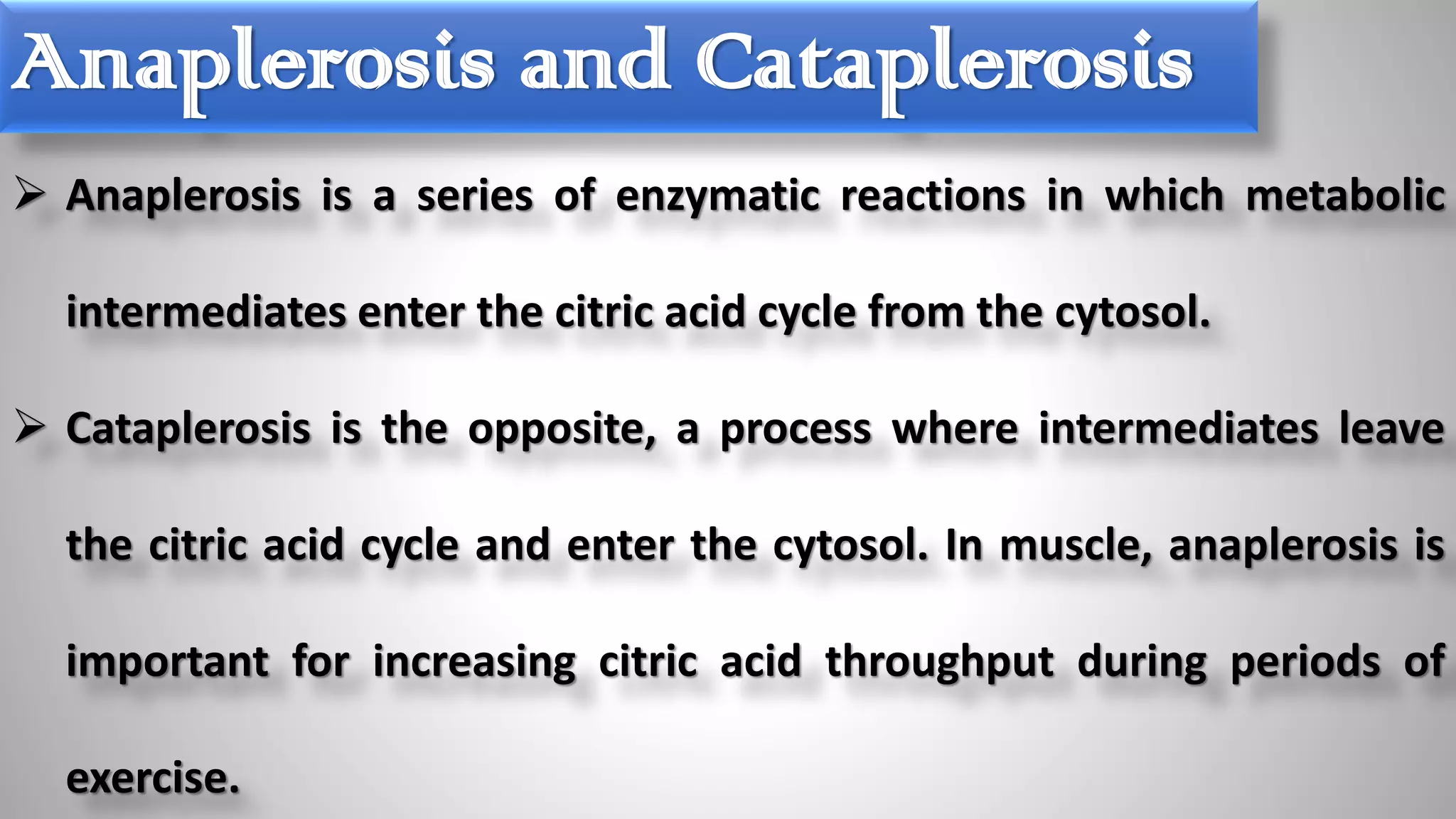 Amphibolic nature of kreb's cycle | PDF