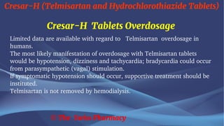 Cresar-H (Generic Telmisartan and Hydrochlorothiazide Tablets) | PDF