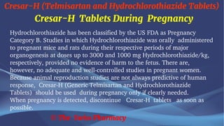 Cresar-H (Generic Telmisartan and Hydrochlorothiazide Tablets) | PDF