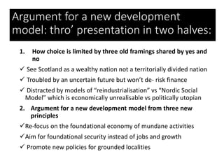A New Development Model for Scotland | PPTX