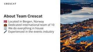 Introducing Crescat - Event Management Software for Venues, Festivals and Event Professionals | PDF