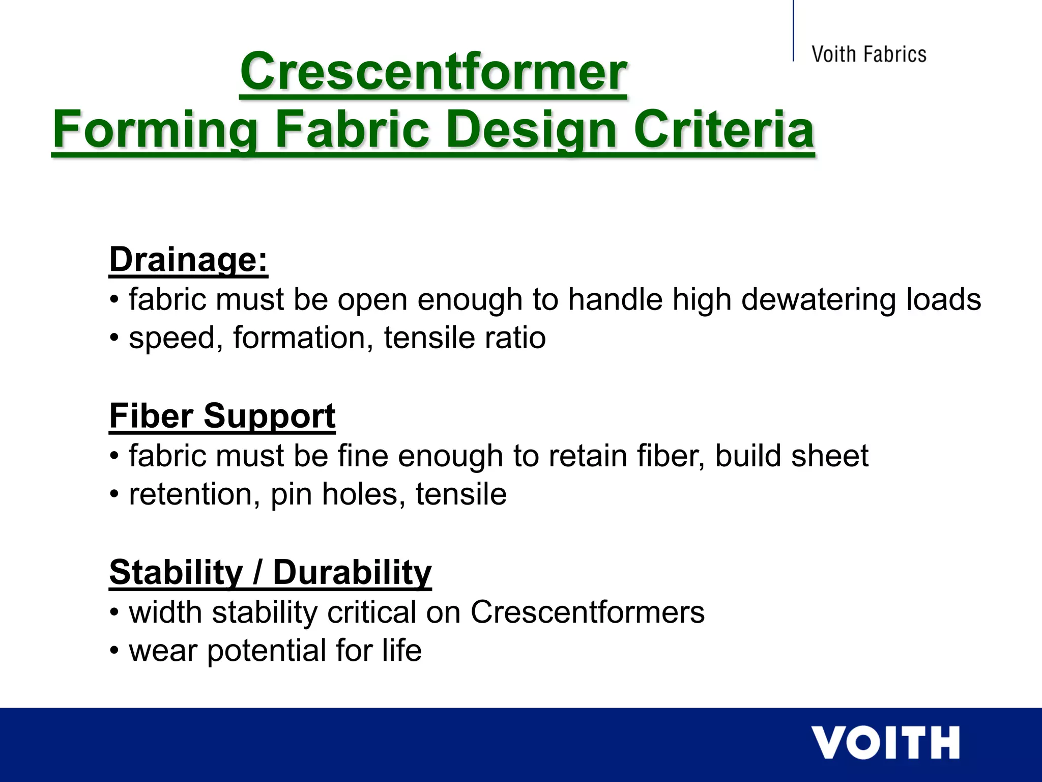 Crescentformer general process. tissue machine Voith | PDF