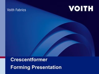 Crescentformer general process. tissue machine Voith | PDF