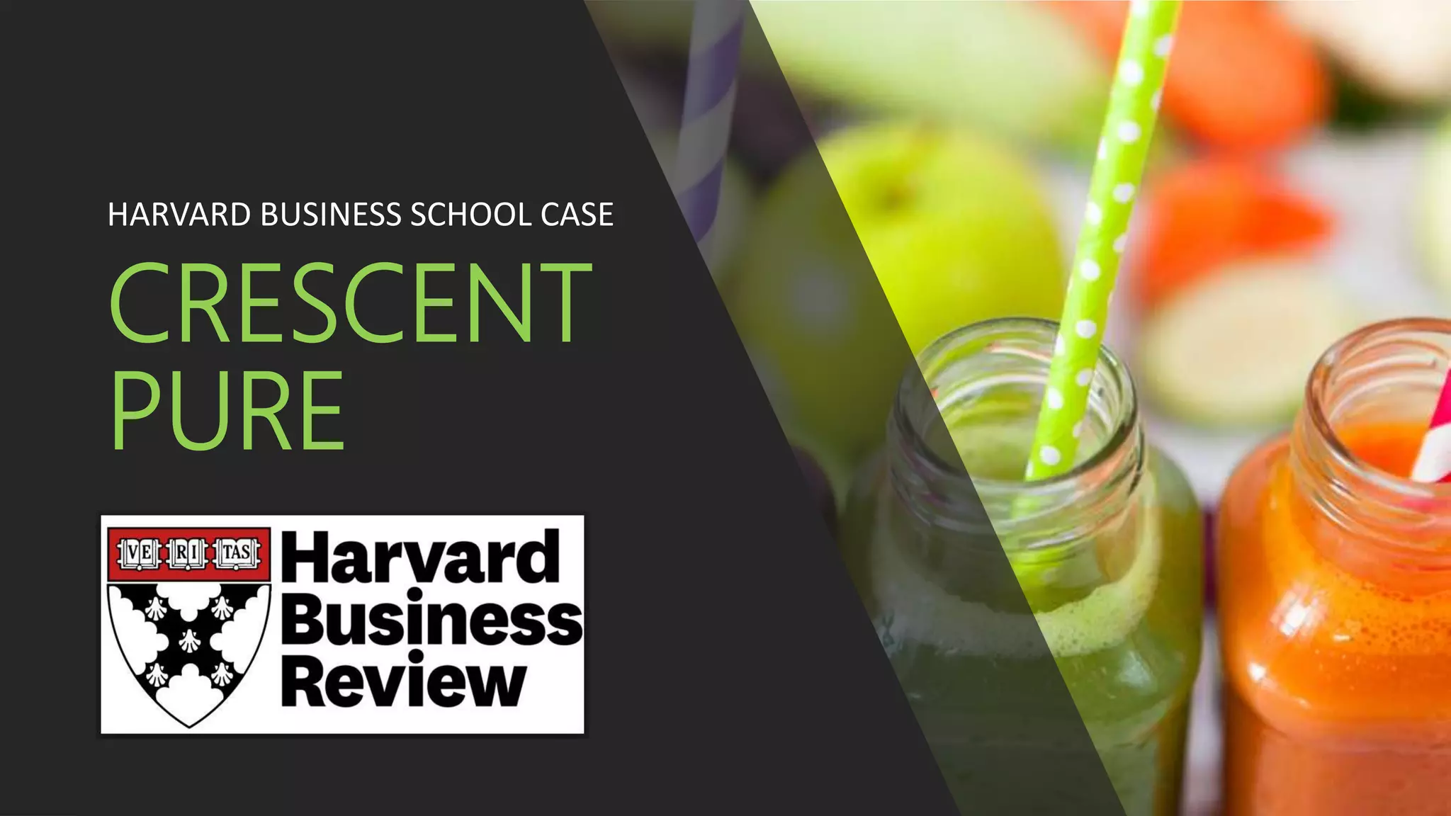 Crescent pure - Harvard Case Study | PPT