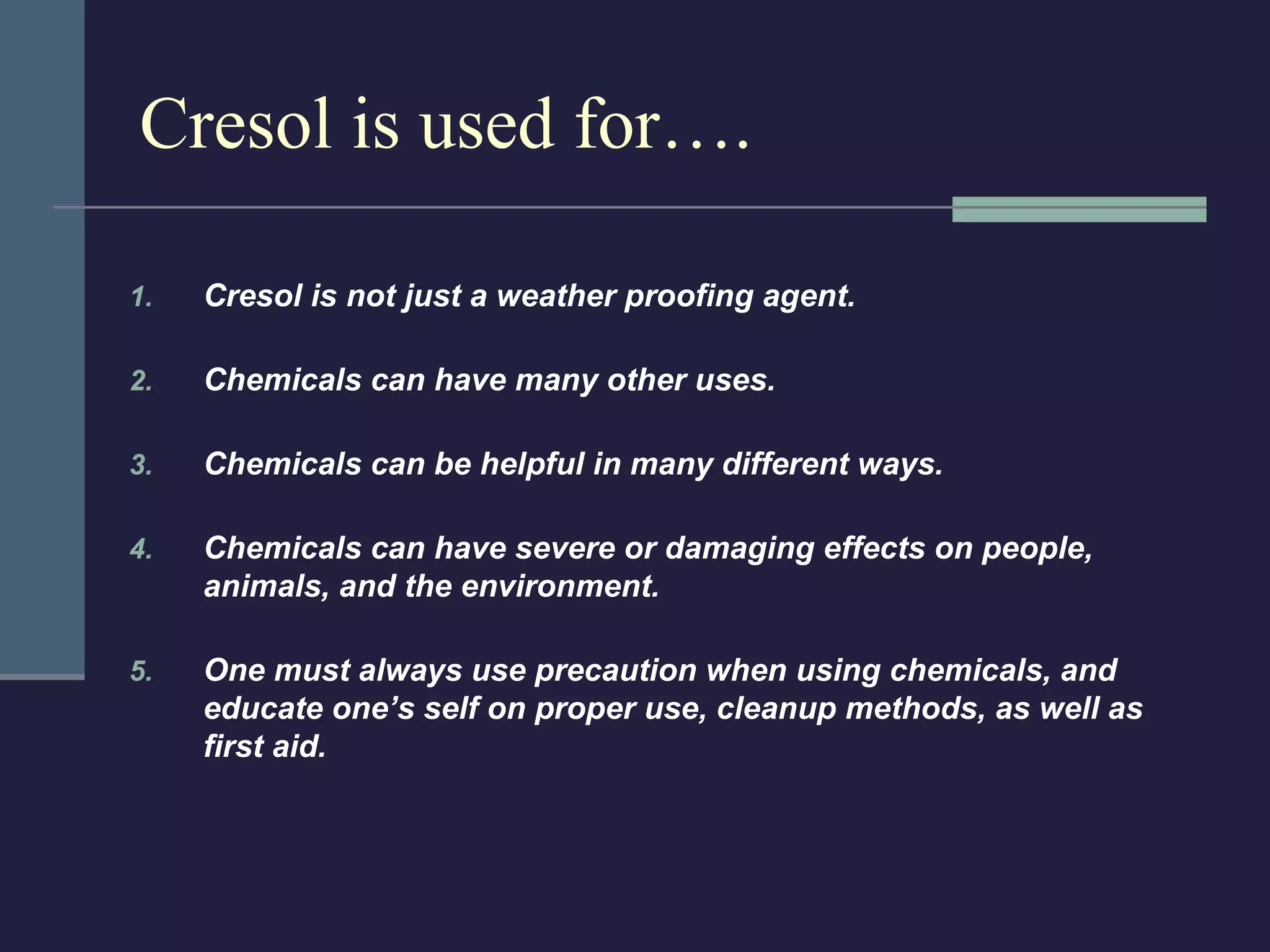 Cresol bunch | PPT