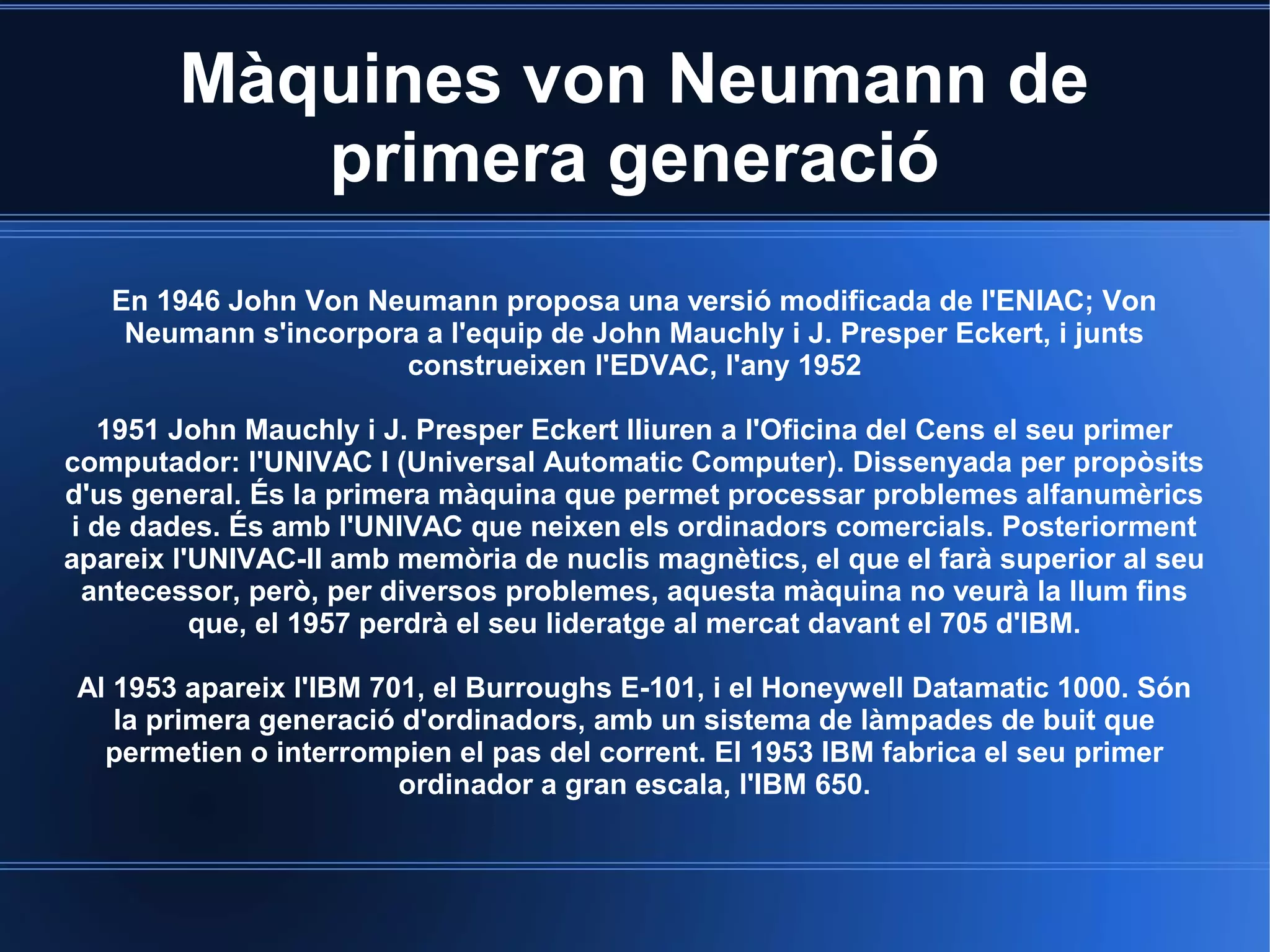 historia dels ordinadors | ODP