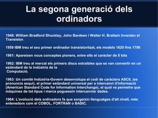 historia dels ordinadors | ODP