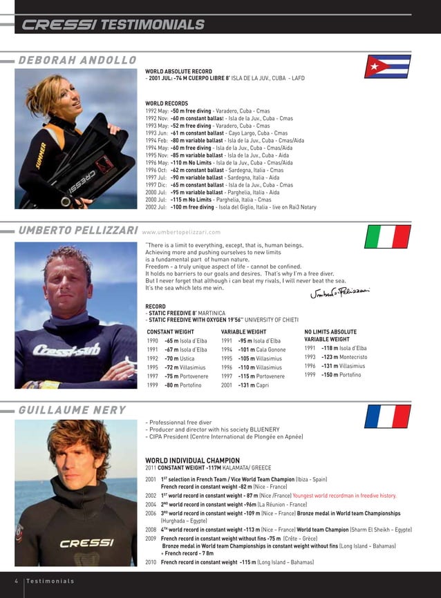 Cressi Spearfishing Catalogue 2013 | PDF