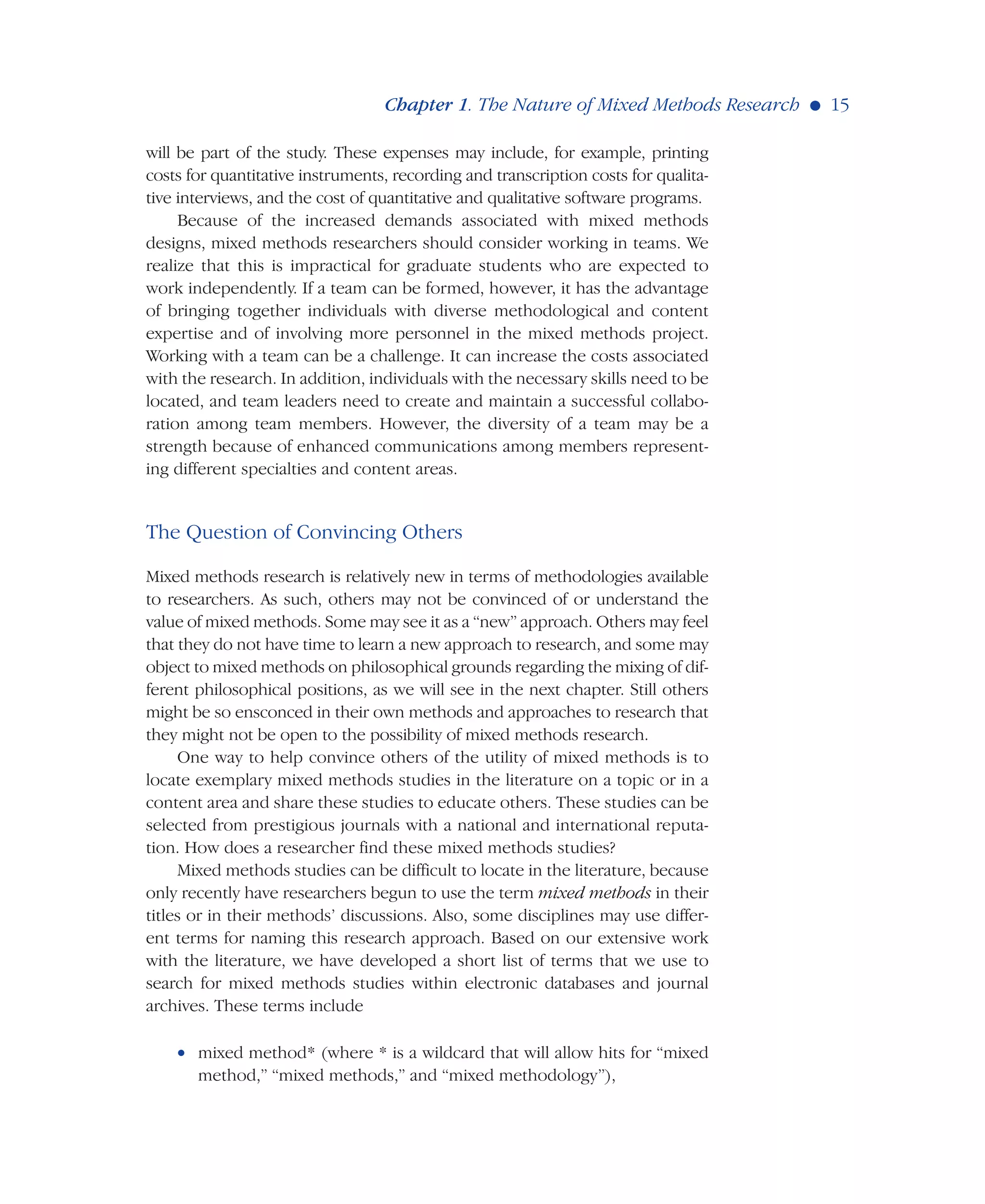 Cress well mix method design chapter 1 | PDF