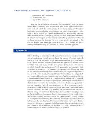Cress well mix method design chapter 1 | PDF