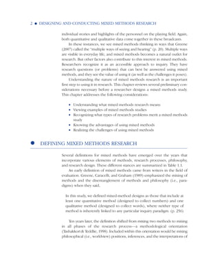 Cress well mix method design chapter 1 | PDF