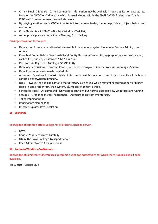 CREST CCT Exam Prep Notes | PDF | Information and Network Security ...