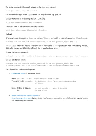 CREST CCT Lab Prep Notes | PDF | Operating Systems | Computer Software ...