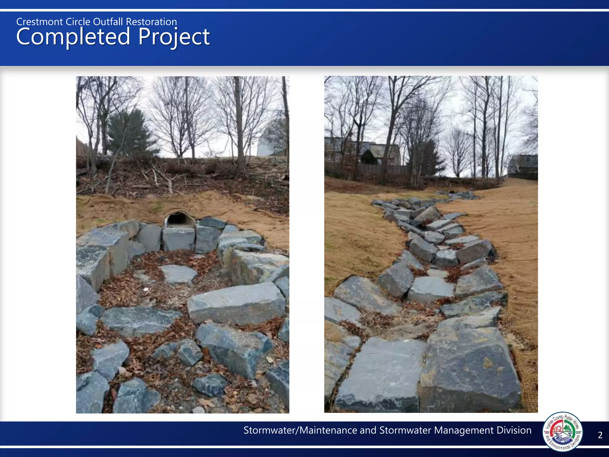 Crestmont circle outfall restoration | PPTX