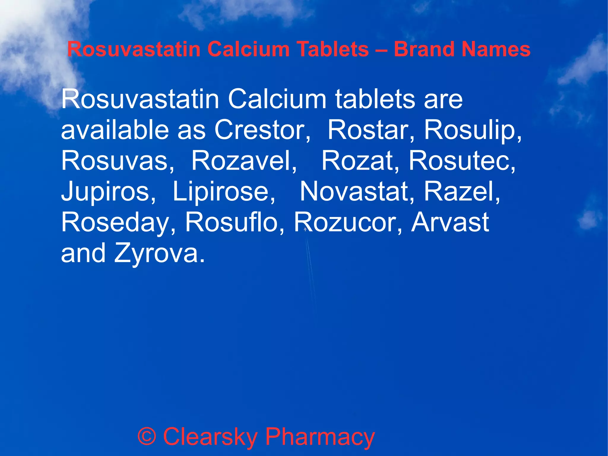 Crestor (Rosuvastatin Tablets) | ODP
