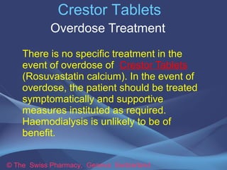 Crestor Tablets to treat high cholesterol and related conditions | PPT