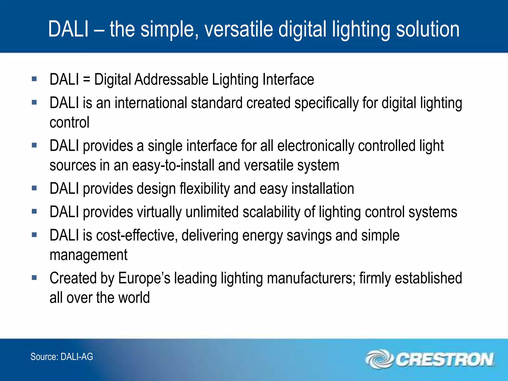 The Crestron DALI Ballast Solution | PPTX
