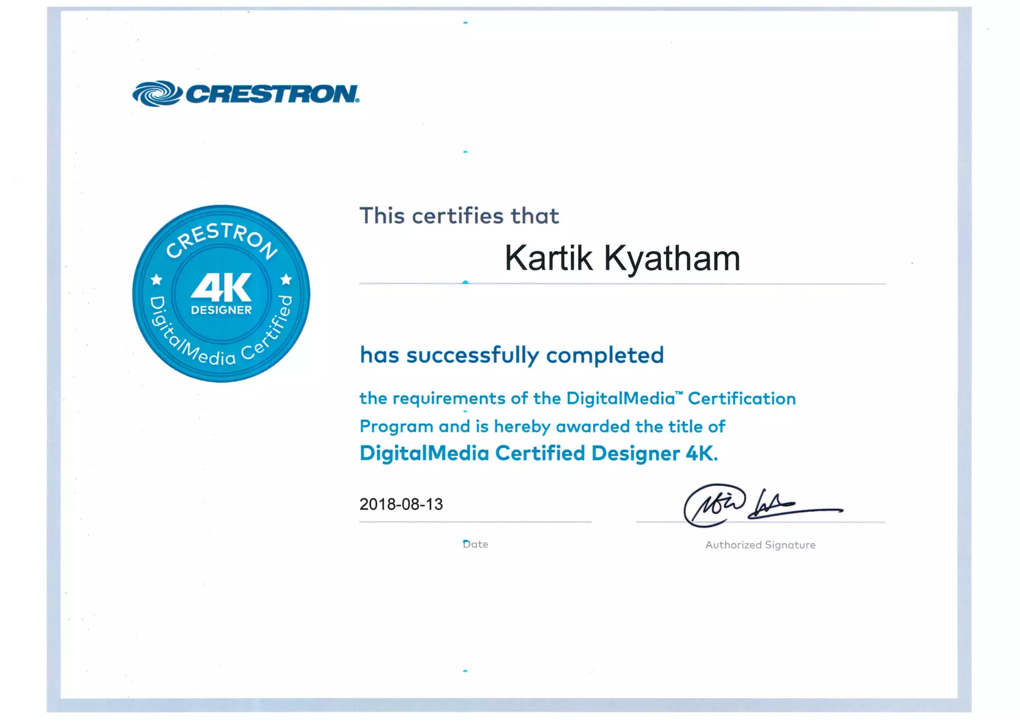 Crestron DMC-D- 4K | PPT