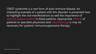 Crest syndrome | PPTX