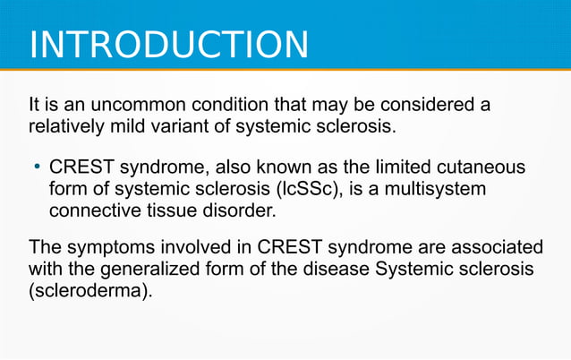 CREST Syndrome | PPT